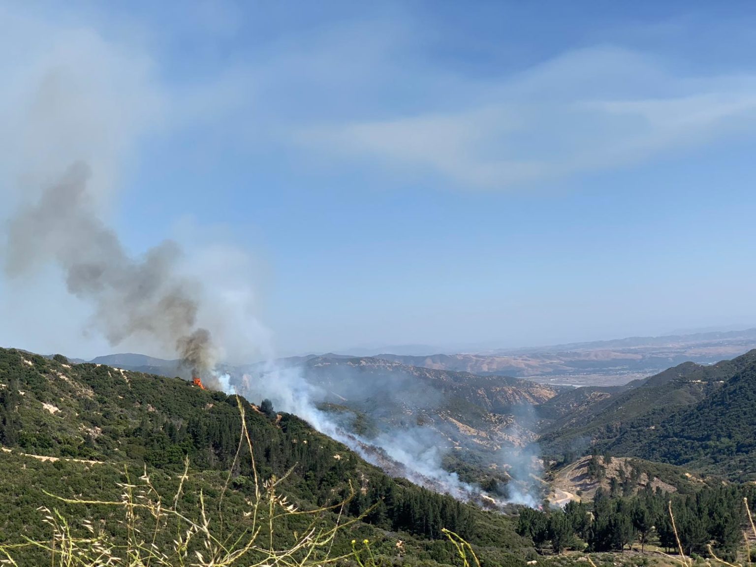 “Town Fire” Near Hwy 330 & Second Fire “Green Fire” Near Hwy 38 in ...