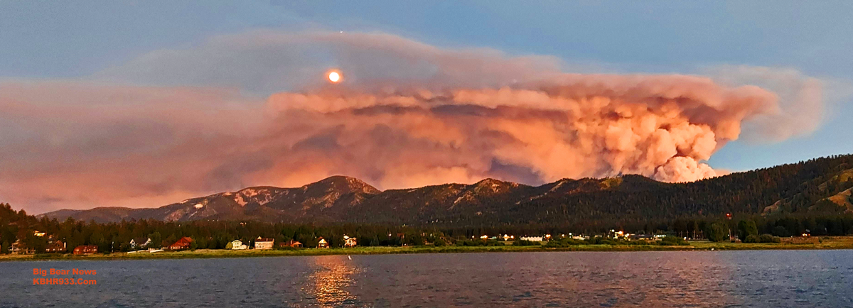 Smoke from “Apple Fire” near Beaumont Is No Threat to Big Bear
