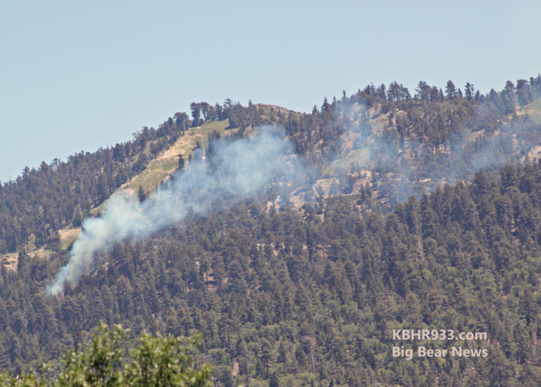 Smoke Visible from the “Gold Fire” in Holcomb Valley with Continuing ...