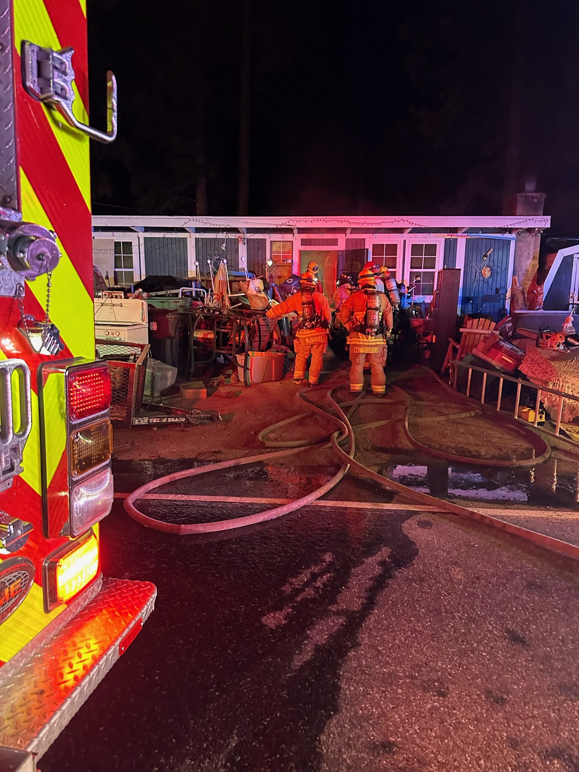 Two Back to Back Structure Fires