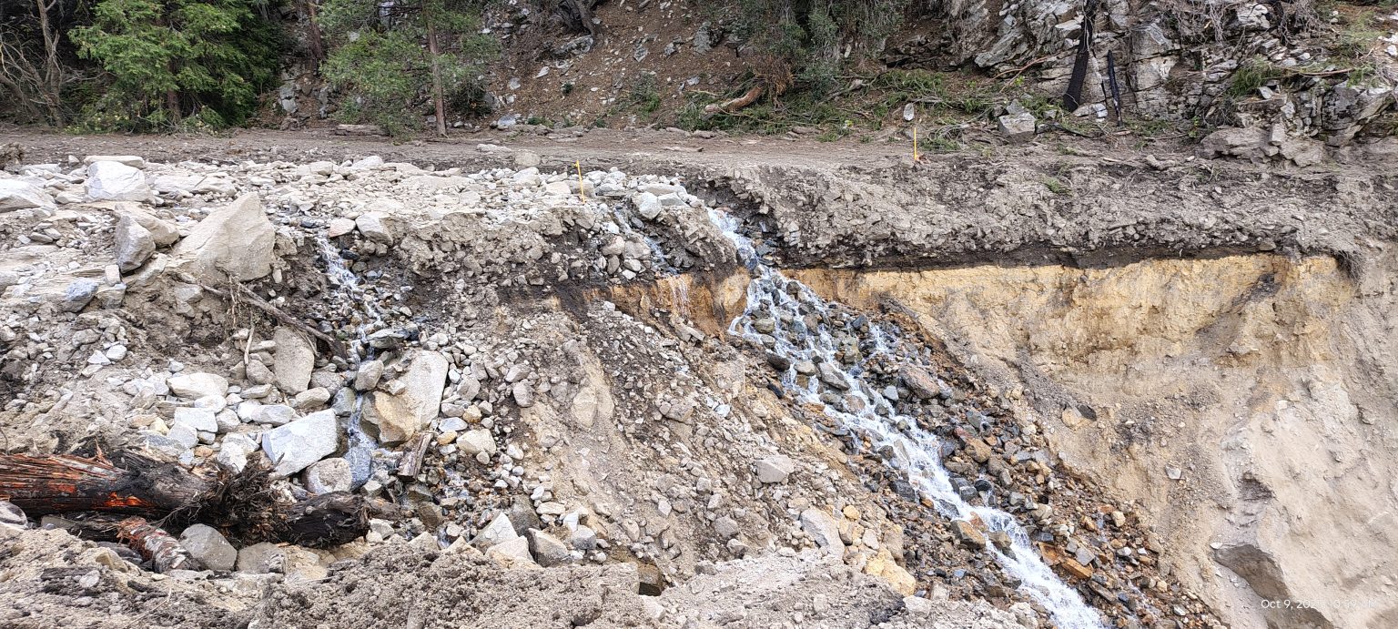 Highway 38 Remains Closed and Emergency Repairs are Underway